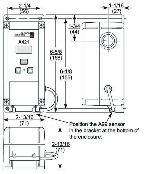 TC4X Digital Temperature Controller in NEMA 4X Enclosure